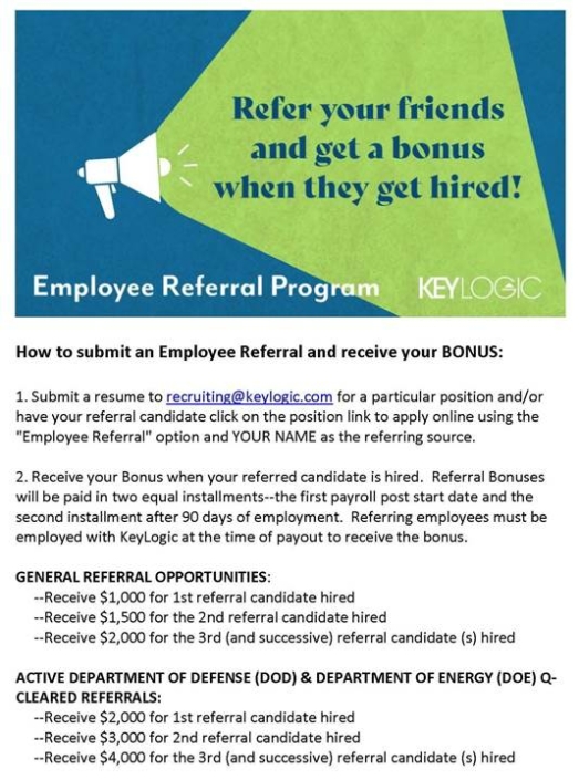 Employee Referral – Keylogic Employee Portal